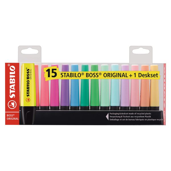 STABILO - BOSS Textmarker 15er Set